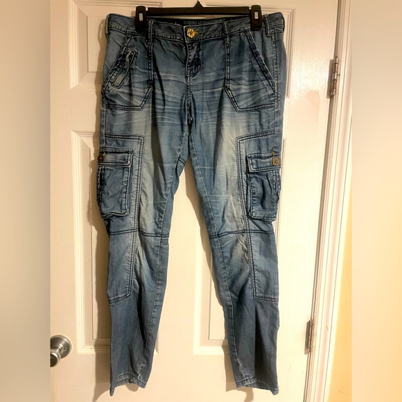 Hot Topic | Jeans | Hot Kiss Cargo Super Skinny Jeans | Poshmark